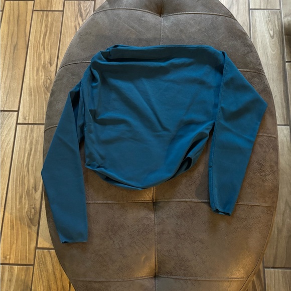 Zara | Tops | Zara Deep Blue Long Sleeve Top | Poshmark
